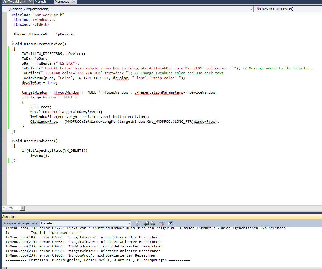 [Help] Need Help with AntTweakBar